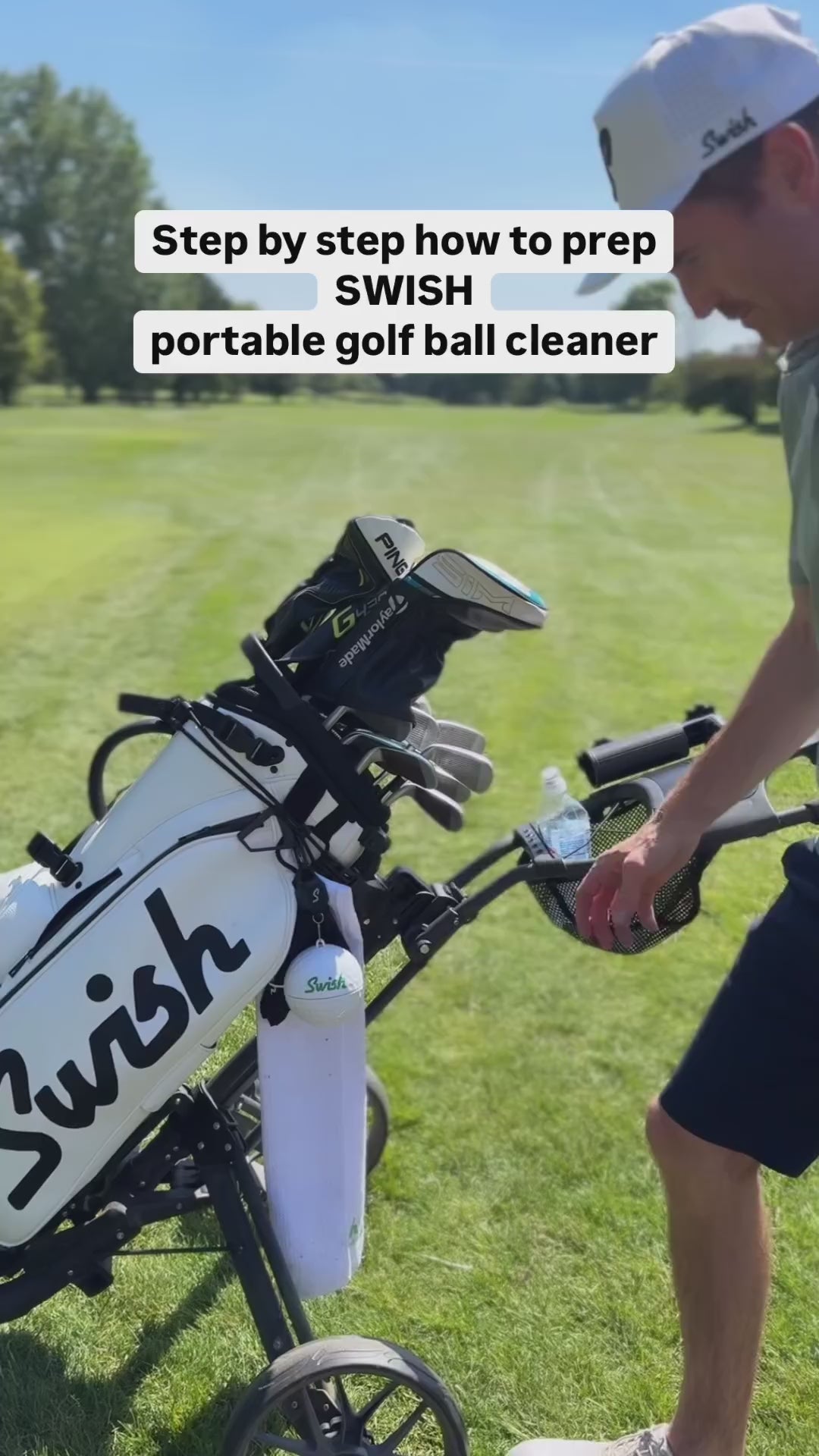 Swish Portable Golf Ball Cleaner I Easy & Fast To Use I No More Mess On ...
