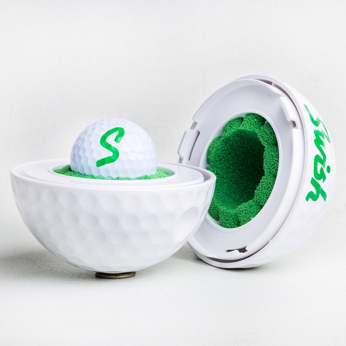 Swish Portable Golf Ball Cleaner I Clean Golf Balls in No Time, Anytime